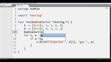 Пузырьковая сортировка Golang Bubble Sort Youtube