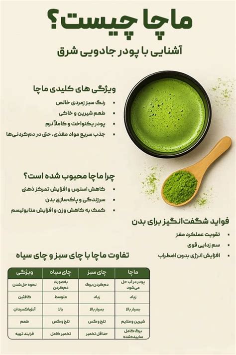 ماچا چیست؟ همه چیز درباره چای ماچا اصل خواص طرز تهیه 2025