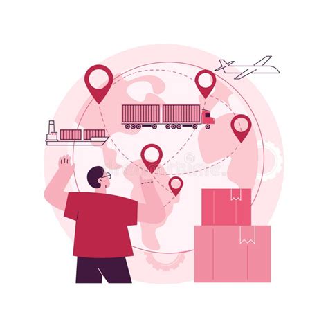 Transportation System Abstract Concept Vector Illustrations Stock