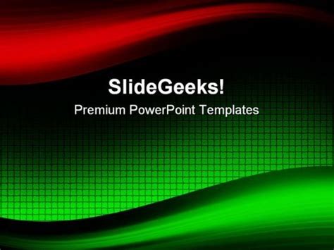 Waves Abstract PowerPoint Template 1110
