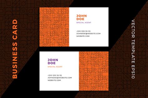 현대 추상 명함 어두운 템플릿 트렌디 한 최소한의 기하학적 패턴으로 기업 문구 모형 샘플 텍스트가있는 깨끗하고 간단한 벡터 편집