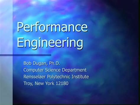 Ppt Performance Engineering Powerpoint Presentation Free Download Id1022013
