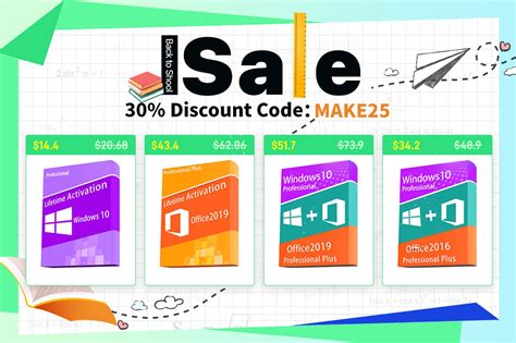 Back To School Sale Get Lifetime Microsoft Windows And Office Licenses Cheap