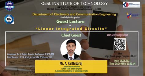 Kgisl Institute Of Technology On Linkedin Ece Kitetechcollege
