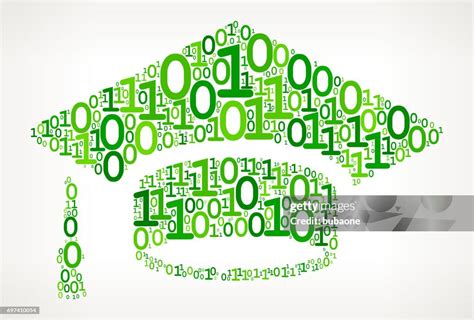 Graduation Cap Binary Code Zero One Vector Illustration High Res Vector Graphic Getty Images