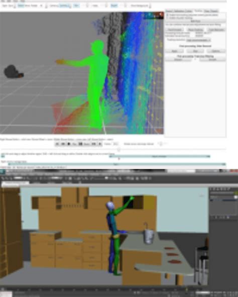 Movement Captured Using Microsoft Kinect Sensors And Transferred To 3d