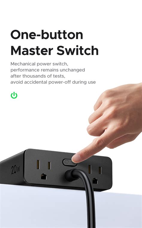 UGREEN S Magic Cube Socket Plug In Board With USB Multi Function Plug
