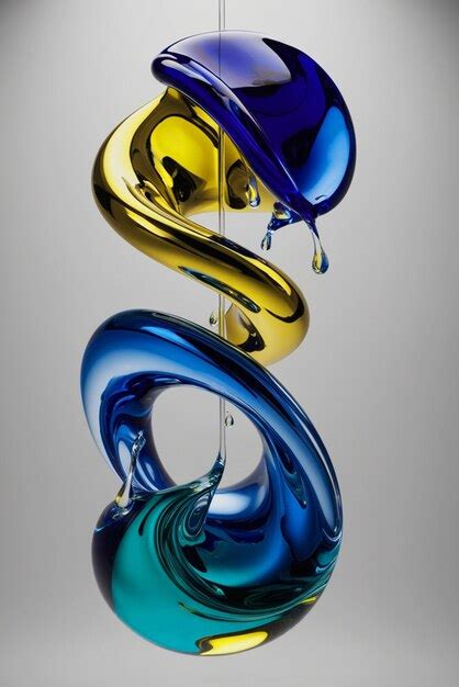 Fluid Object And Realistic Liquid Effects Premium Ai Generated Image
