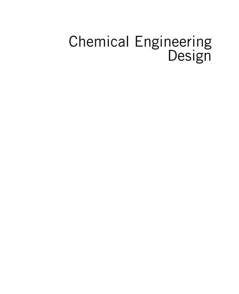 Solution Coulson And Richardson S Chemical Engineering Design Studypool