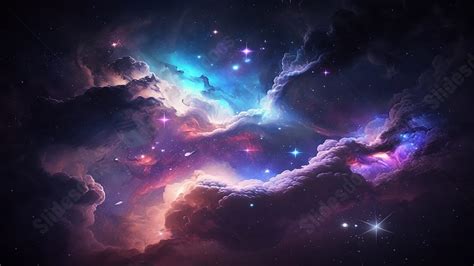 Nebula Cloud Fog Celestial Powerpoint Background For Free Download