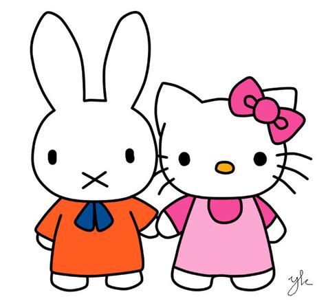 Hello Kitty And Miffi By Niekkk On Deviantart