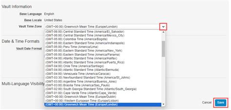 How To Update The Vault Time Zone In Vault Veeva Product Support Portal