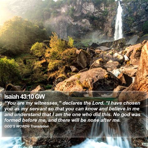 Isaiah 4310 Gw Bible Images