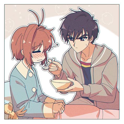 Kinomoto Sakura Kero And Kinomoto Touya Cardcaptor Sakura Drawn By Nzeneee Danbooru