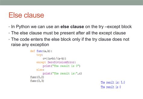 exception handling pptx