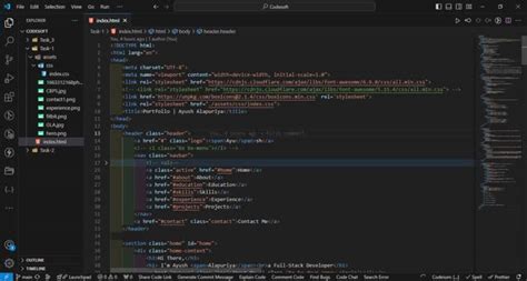 Ayush Alapuriya On Linkedin Codesoft Webdevelopment Htmlcss Porttfolio Intership