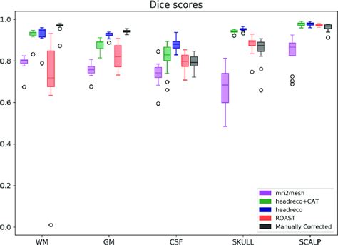 Dice Scores Computed For Each Of The Pipelines And The Manually