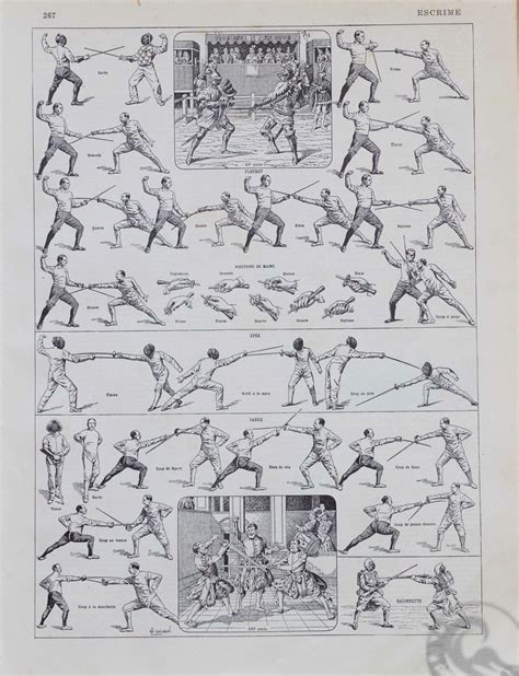 Lescrime Art Et Technique Du Fleuret De LÉpée Et Du Sabre 1930