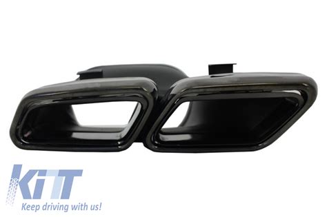 Rear Diffuser With Exhaust Tips Tailpipe Black Suitable For Mercedes E