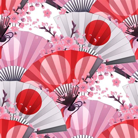 Fan With Floral Decoration Stock Vector Illustration Of Isolated 87596547