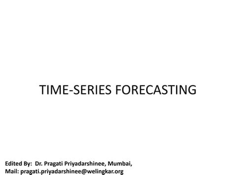 Time Series Forecasting Pptx