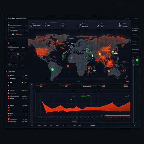 Threat Detection Dashboard Showing Realtime Alerts And Analysis