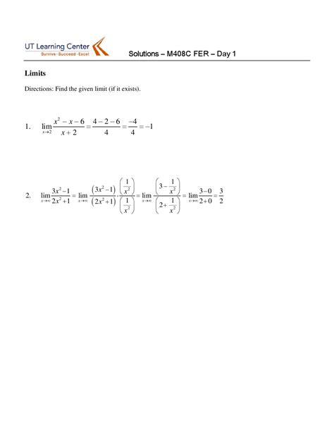 Solved Questions On Differential And Integral Calculus Assignment M