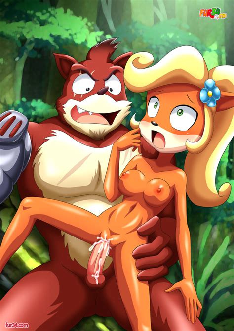 Rule 34 Anthro Bandicoot Bbmbbf Blonde Hair Blush Breasts Brown Fur Coco Bandicoot Crash
