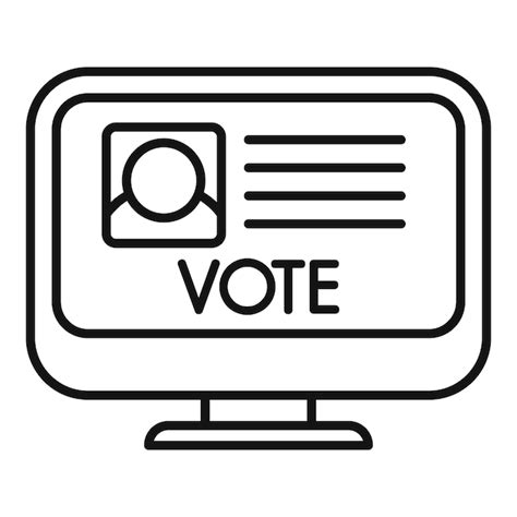 Premium Vector Online Voting Platform Displaying Candidate Profile