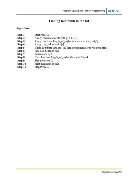 ge8151 u1 8 finding minimum in list pdf