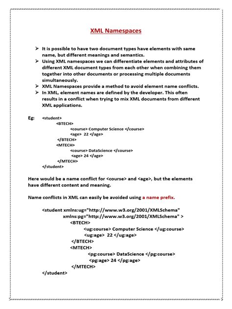 Xml Namespaces Pdf