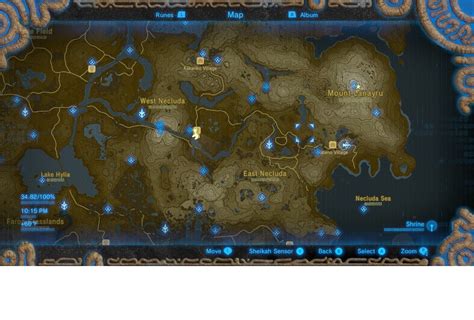 Botw Interactive Map Botw Shrine Locations Map Interactive Maps
