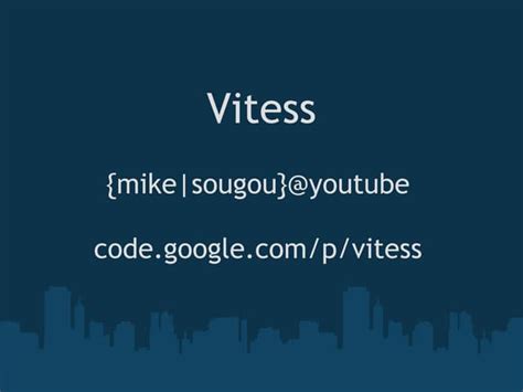 vitess percona 2012 ppt