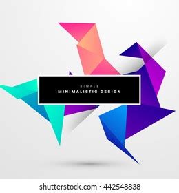 Abstract Color Triangles Text Box Design Stock Vector Royalty Free Shutterstock