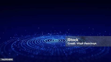 입자의 원형 흐름의 미래 디지털 사이버 공간 네트워크 연결 구조 3d 렌더링 수평면 각도에 대한 스톡 사진 및 기타 이미지 수평면 각도 와이어 프레임 모델 파란색