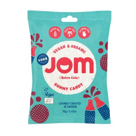 Jom Sour Retro Cola Gummy Candy 70g Siradis