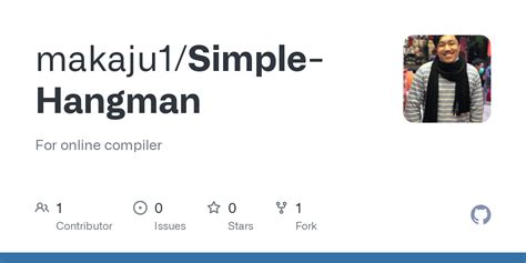 Github Makaju1simple Hangman For Online Compiler