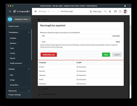 Translated File Max Length Crowdin Marketplace