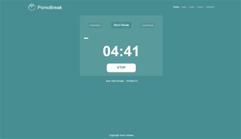 GitHub Joshl Pomodoro App