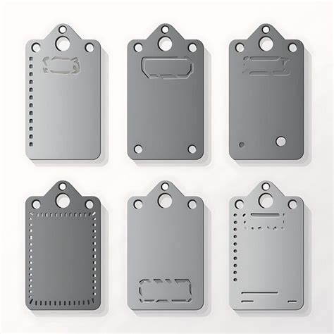 Premium Ai Image Hardware Store Tag Card Metal Material Industrial