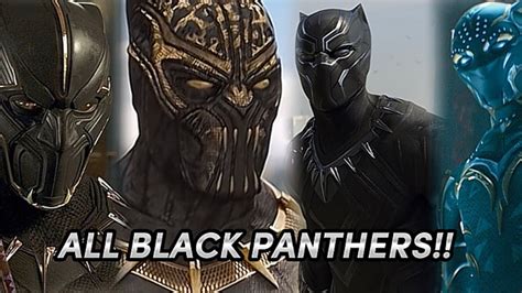 The Generation of ALL Black Panthers in the MCU COMPILATION - YouTube