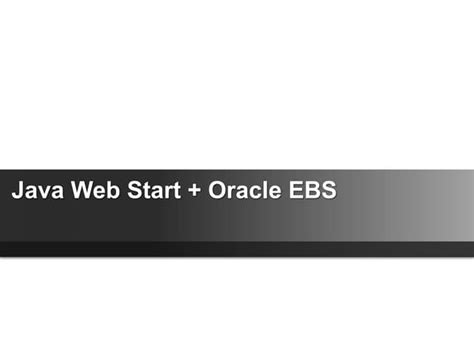 Java Web Start Quick Reference Pptx