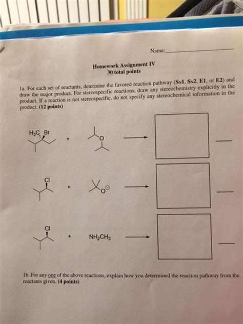 solved for each set of reactants determine the favored