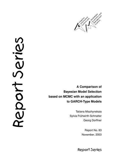 Pdf A Comparison Of Bayesian Model Selection Based On Mcmc With