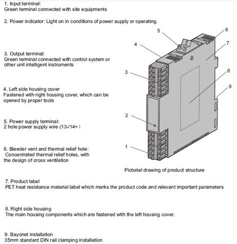 two input two output power supply isolator pt100 1 1 tg6044 high