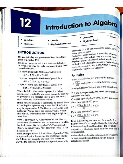 introduction to algebra pdf