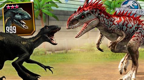 Indoraptor Vs Indominus Rex Jurassic World Evolution Max Scorpius Rex