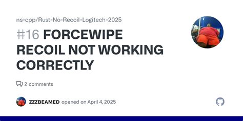 Forcewipe Recoil Not Working Correctly · Issue 16 · Ns Cpprust No