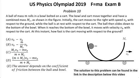 Us Fma Physics Olympiad 2019 First Round Exam B Problems 8 10 Of 25