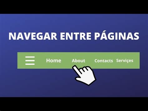 COMO CRIAR UM MENU HTML E CSS E NAVEGAR ENTRE PÁGINAS YouTube